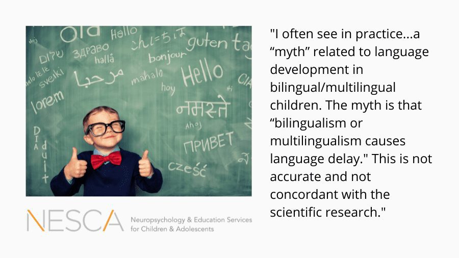 Myth Busters Bilingualism And Language Delays In Young Children NESCA
